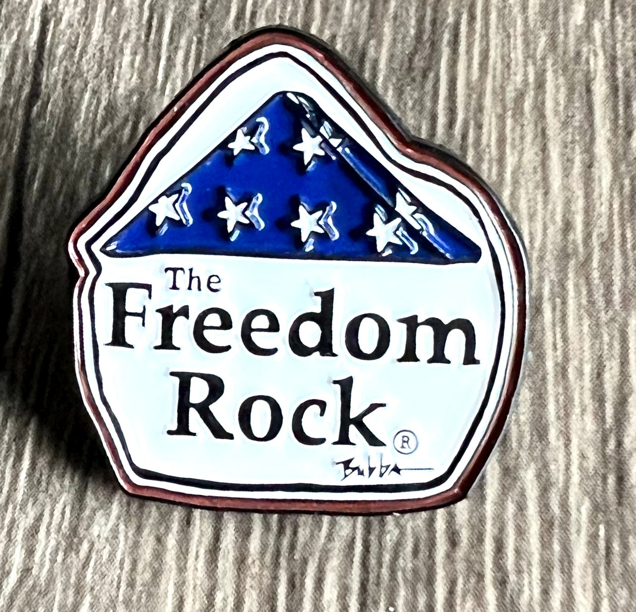 Flag Raising Freedom Rock Pin | The Freedom Rock